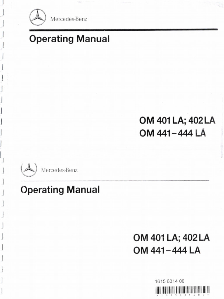 Mercedes-Benz Operating Manual | PDF