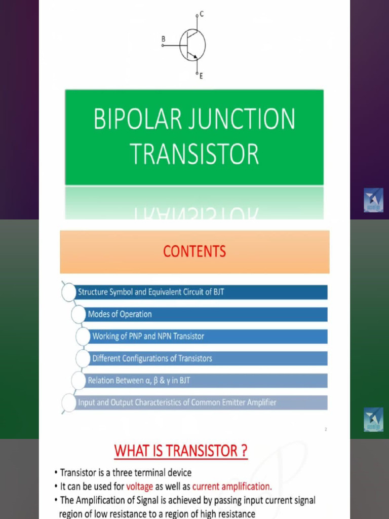 s1 Bec Module 3 Transistor | PDF
