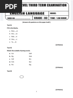 GR 3 - Mathematics - Revision - 3T - 2022 | PDF