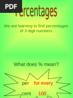 Percentages - All Types Cheat Sheet | PDF | Percentage | Interest