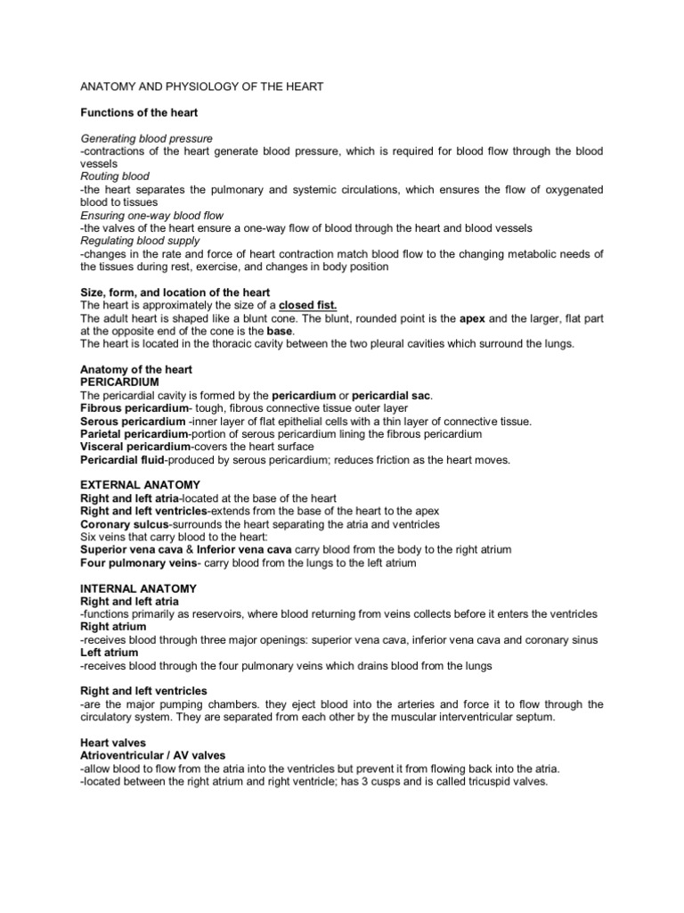 Cardiac Profile Test | PDF | Heart | Atrium (Heart)