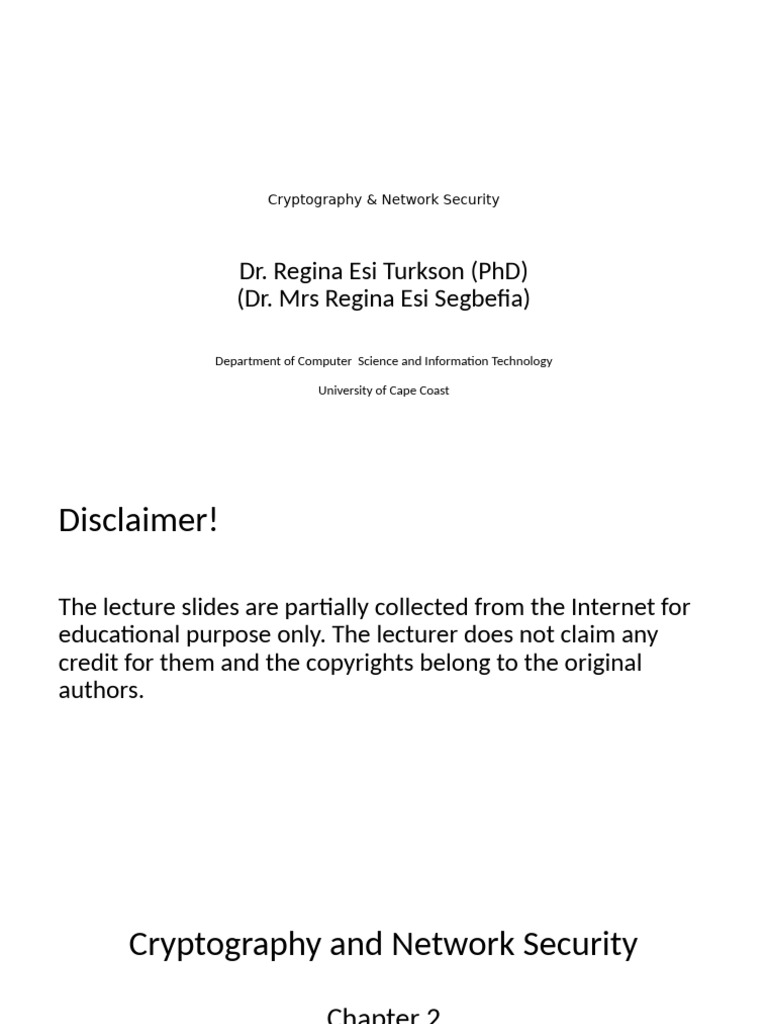 Lect 5 A | PDF | Encryption | Key (Cryptography)