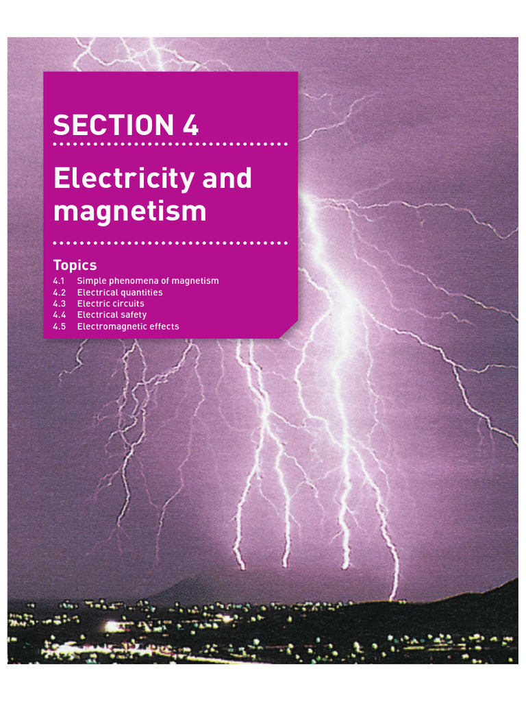 Unit 4 - Electricity & Magnetism (Textbook) | PDF | Electric Charge | Magnetism
