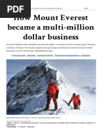 The Value of A Sherpa Life 1 | PDF | Mount Everest | Mountaineering