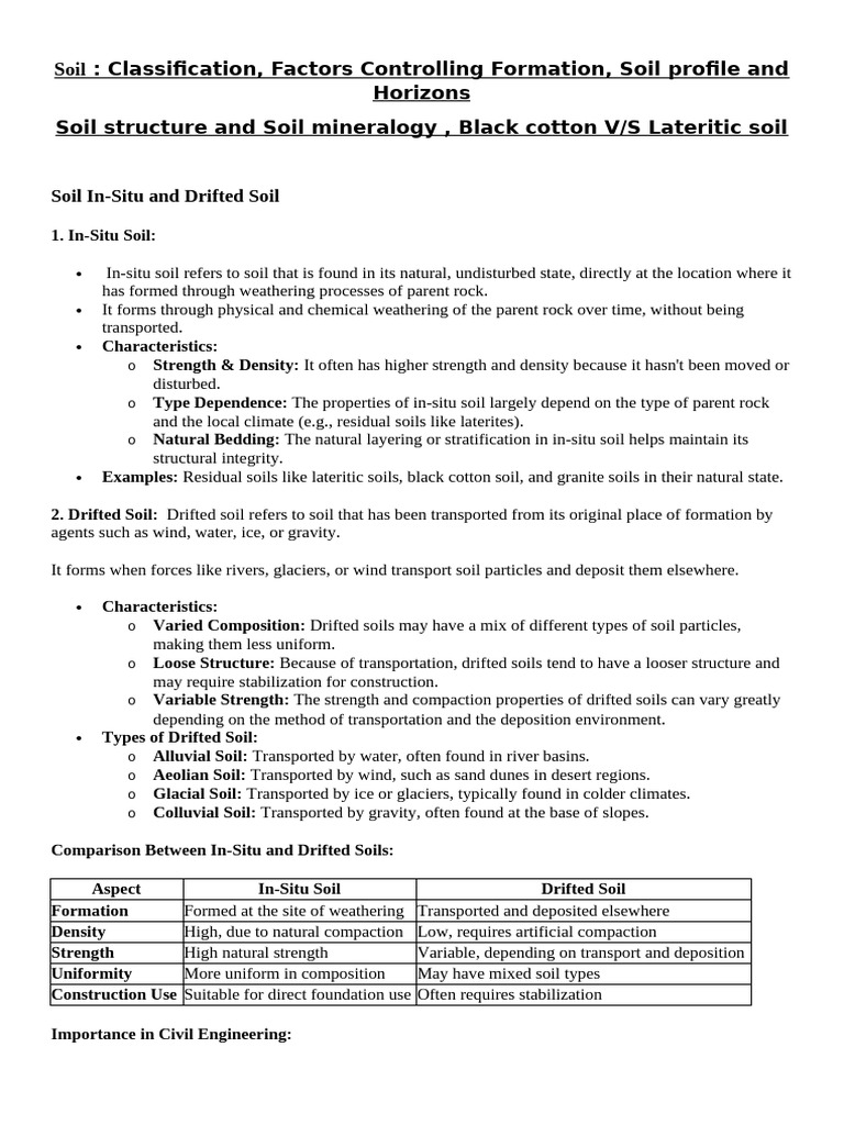 Soil Profile, Structure, Soil Mineralogy - Module 3 | PDF | Soil ...