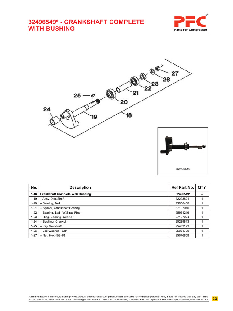 CRANKSHAFT COMPLETE WITH BUSHING (Star) | PDF