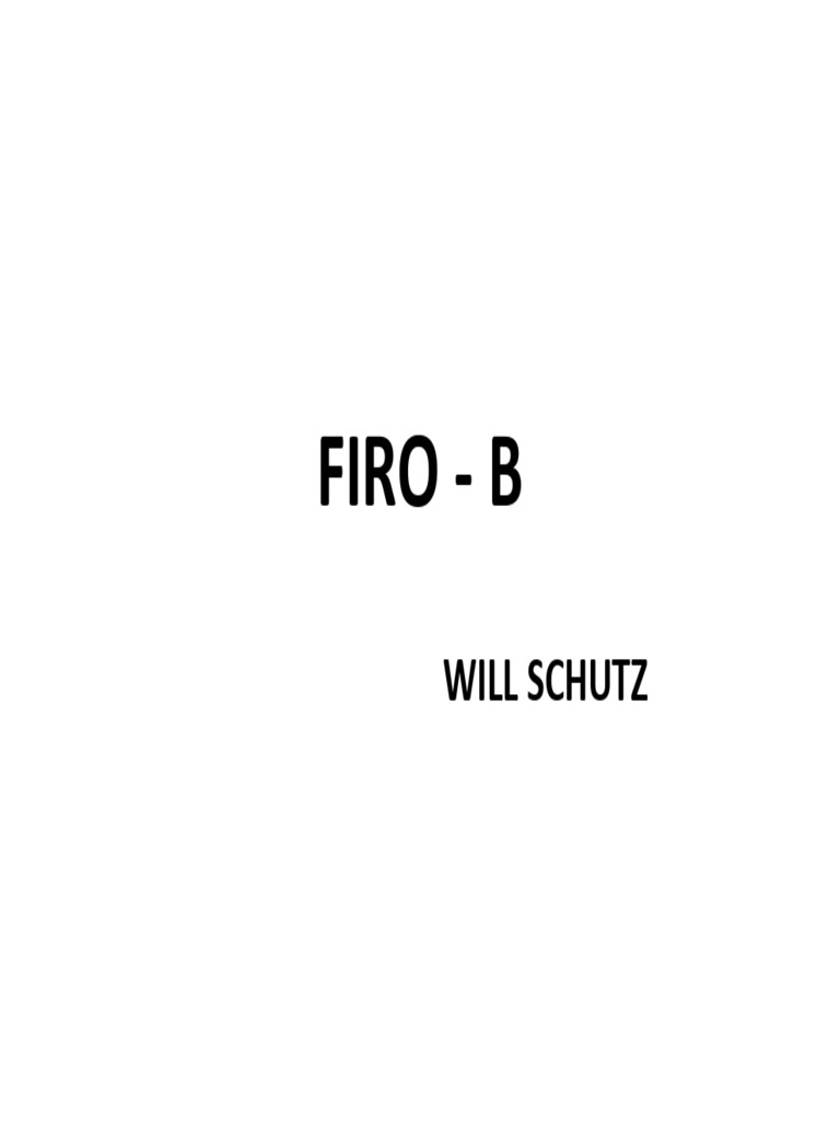Firo B | PDF