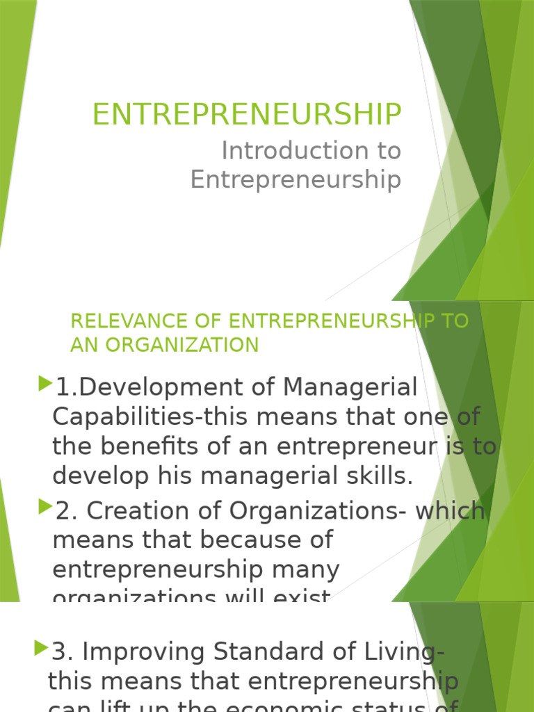 1 Intro in Entrep | PDF | Business