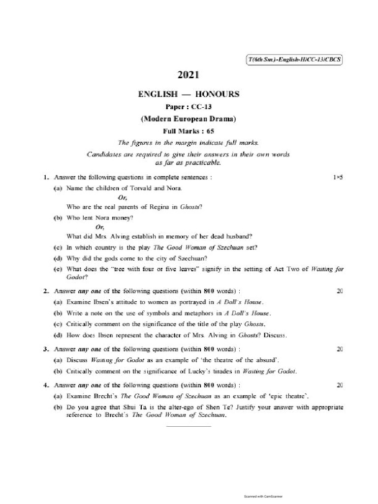 SEM 6 ENGA 2021 To 2023 | PDF