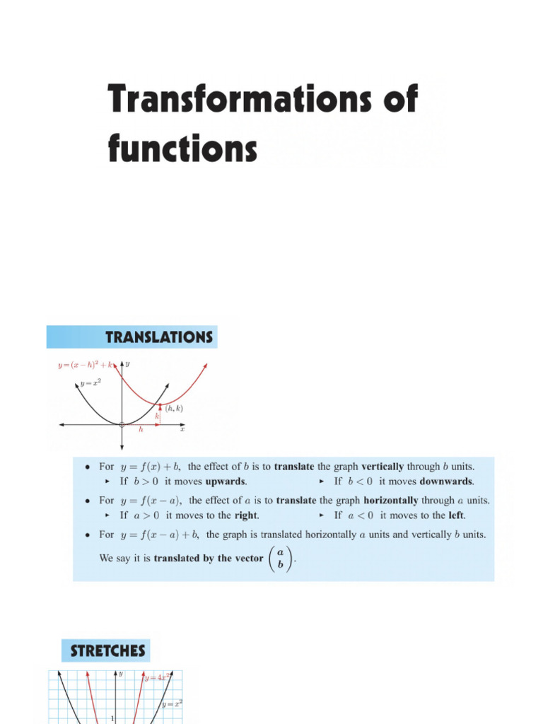 Self-Learn Transformation of Functions | PDF