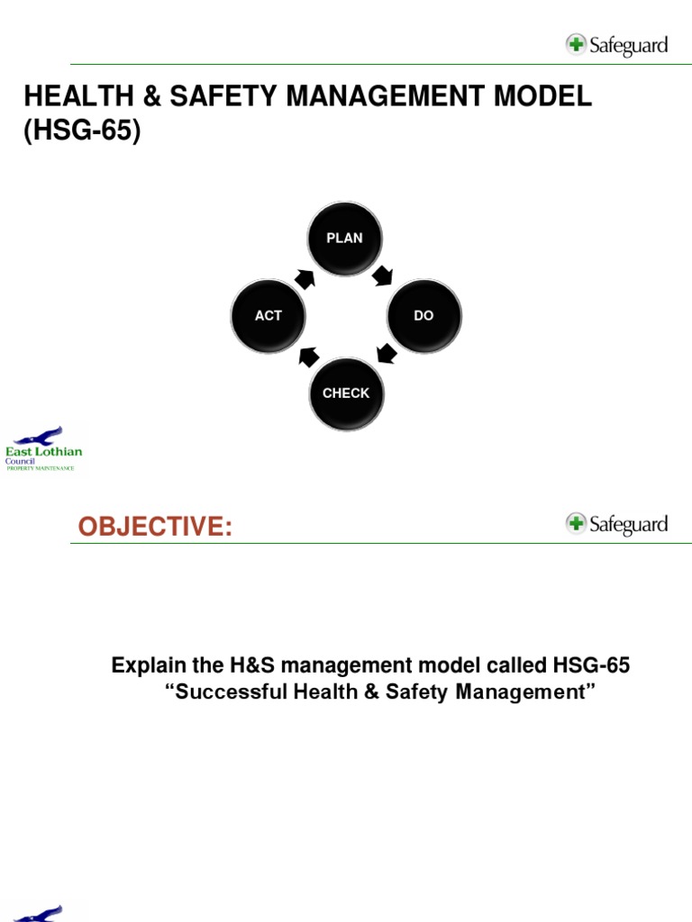 HSG-65 Health & Safety Management Guide | PDF | Occupational Safety And ...