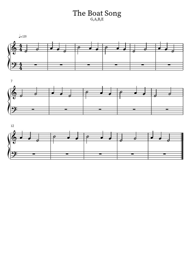 The Boat Song | PDF