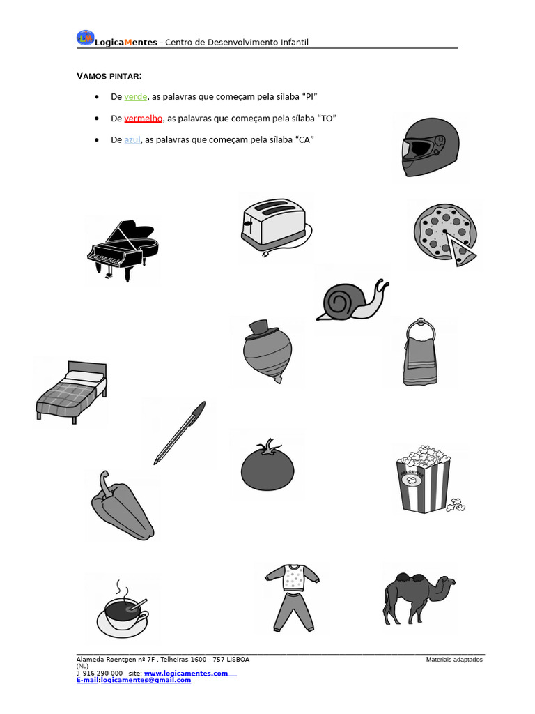 Identificar Sílaba Inicial | PDF