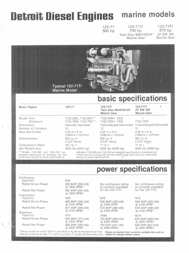 DETROİD-12V71 Tİ-Marine | PDF
