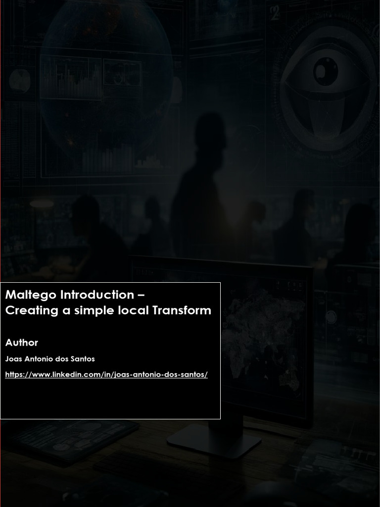 Maltego Introduction - Creating A Simple Local Transform PT-BR | PDF | Python (linguagem de ...