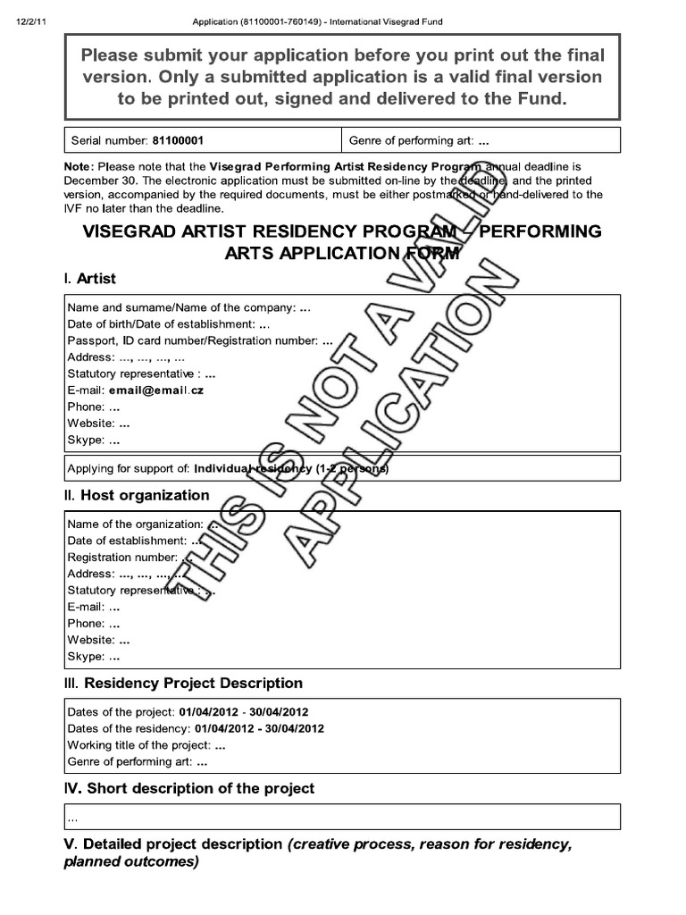 V4 Application Sample | PDF