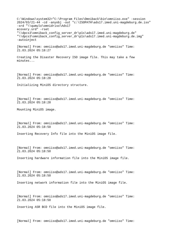 command Omniiso | PDF | Data Management | Computing Platforms