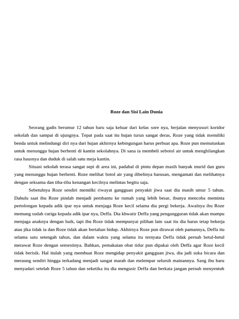 Roze Dan Sisi Lain Dunia | PDF