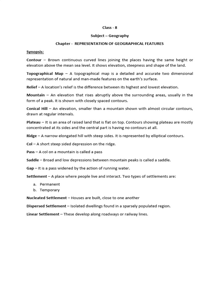 Geography Class 8 Chapter 1 Worksheet | PDF | Contour Line | Mountains Geography Class 8 Chapter 1 Worksheet | PDF | Contour Line | Mountains