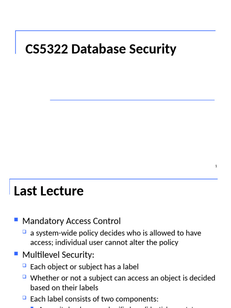 3-1 Oracle Label Security | PDF | Computer Data | Data