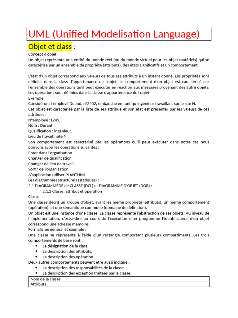 Introduction à UML et Modélisation d'Objets | PDF | Informatique