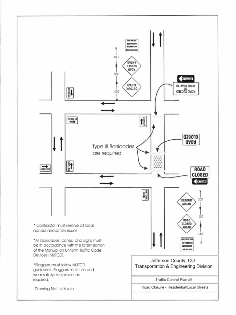 Sample Traffic Control Plans 202104020824088287 | PDF