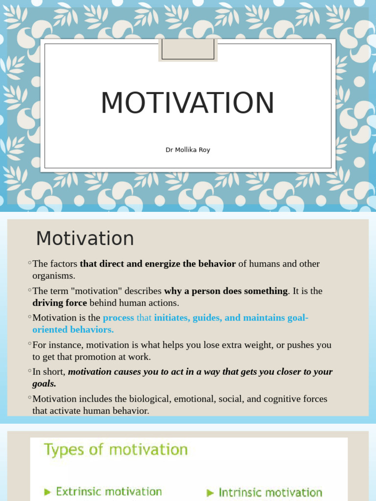 Understanding Human Motivation | PDF | Motivation | Motivational
