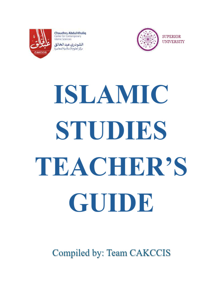 Teacher Guide Islamic Studies Handbook | PDF | Muhammad | Integrity