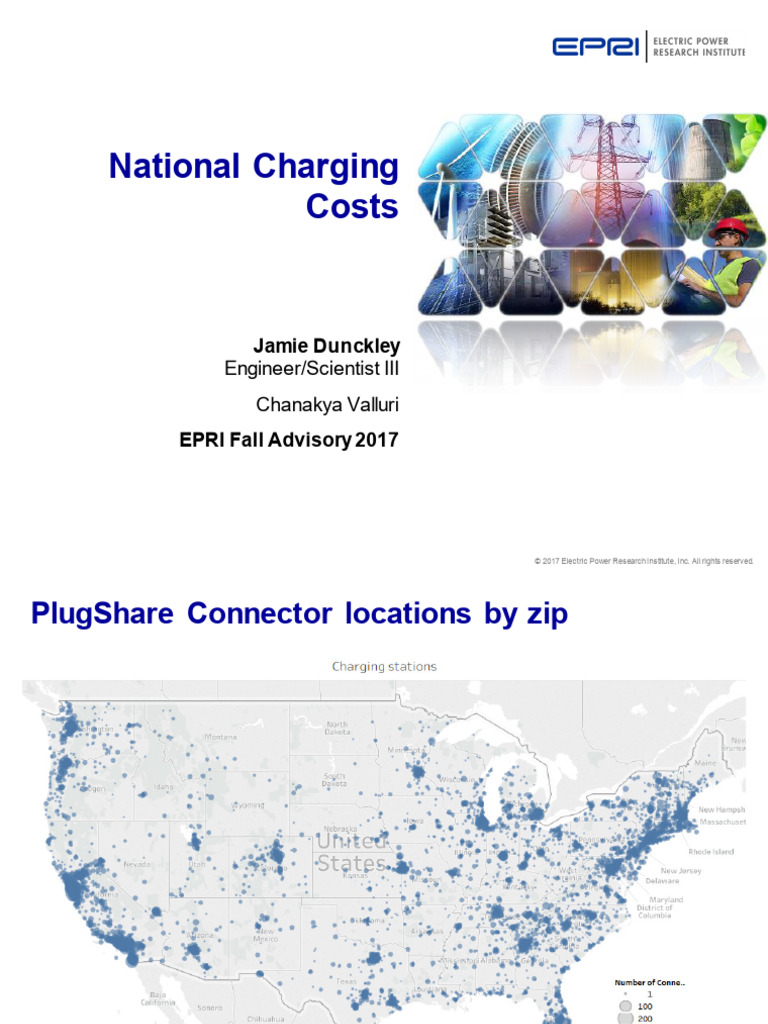 Presentation On Cost To Charge From The Plugshare Data Set | PDF | Electric Power | Power (Physics)