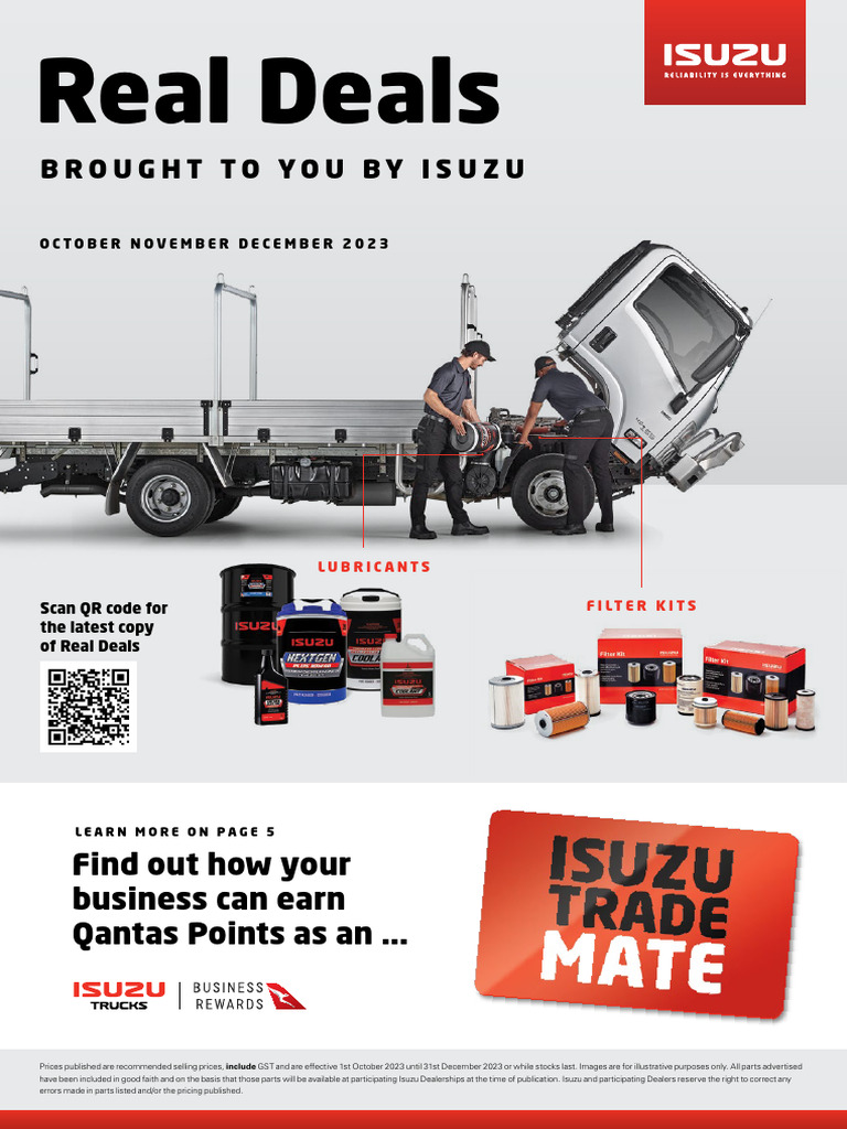 Real Deals q4 2023 Au Web | PDF | Motor Oil | Axle