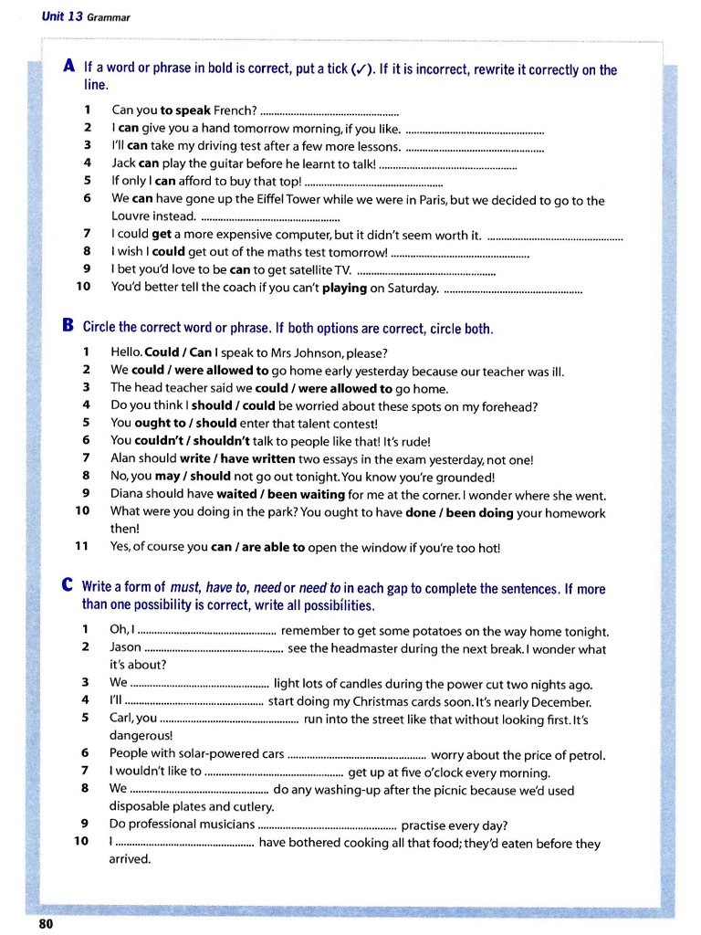 Destination B2. Grammar Vocabulary With Answer Key-Pages-82 | PDF