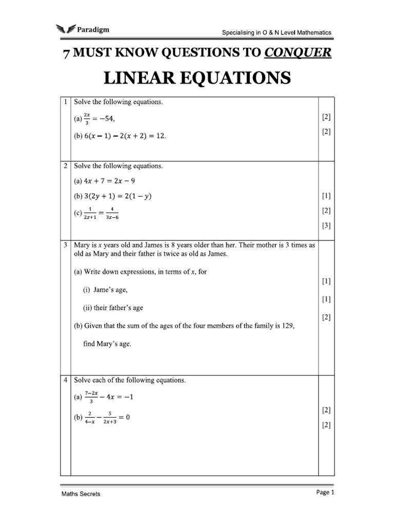 Algebra PDF s1 | PDF