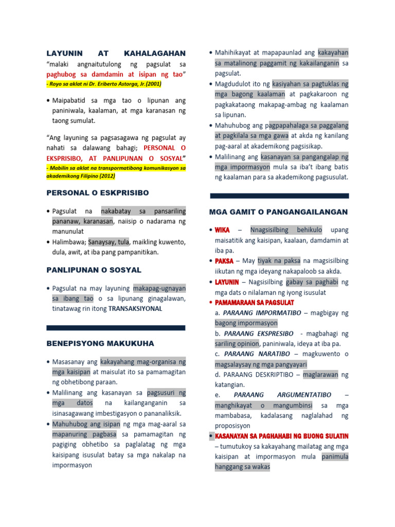 PILING LARANG Reviewer | PDF
