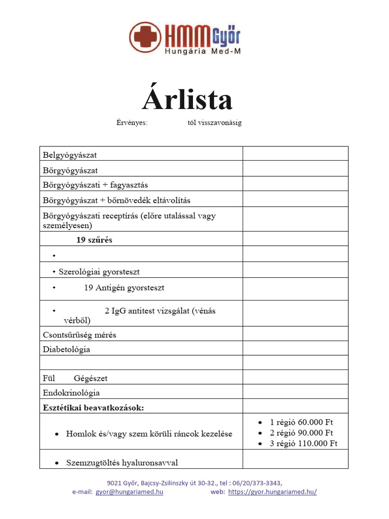 Arlista Gyor | PDF
