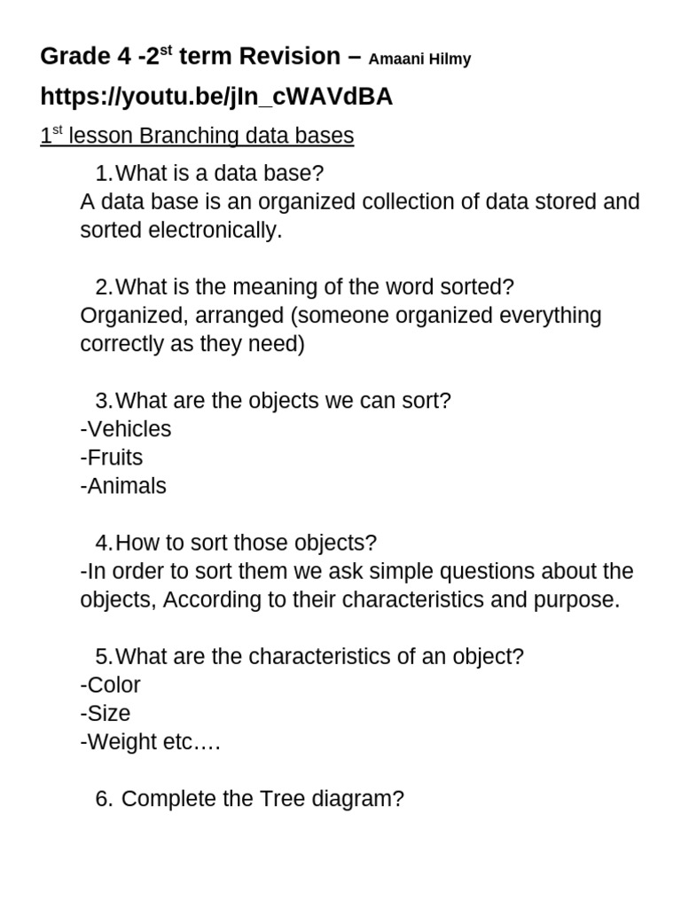 Grade 4 Revision Paper | PDF | Hyperlink | Computing