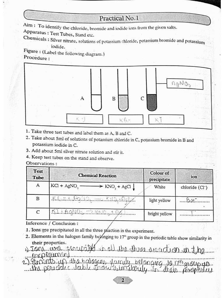Sci 1 Practical Book | PDF