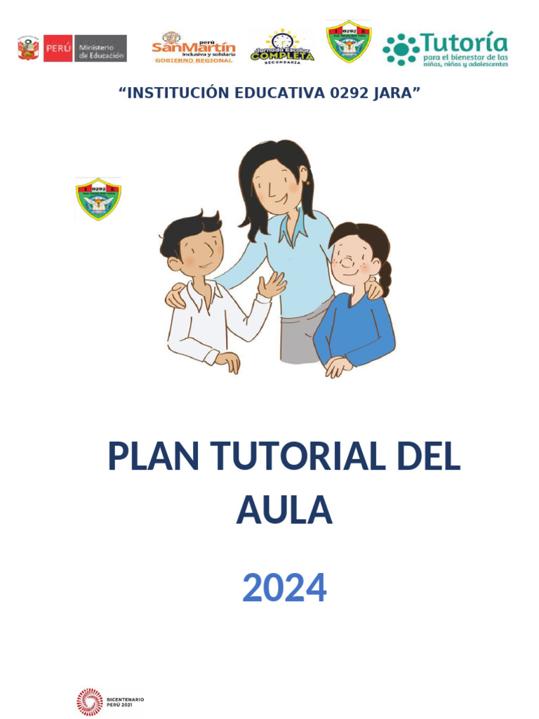 PLAN TUTORIAL DE AULA (1) | PDF | Evaluación