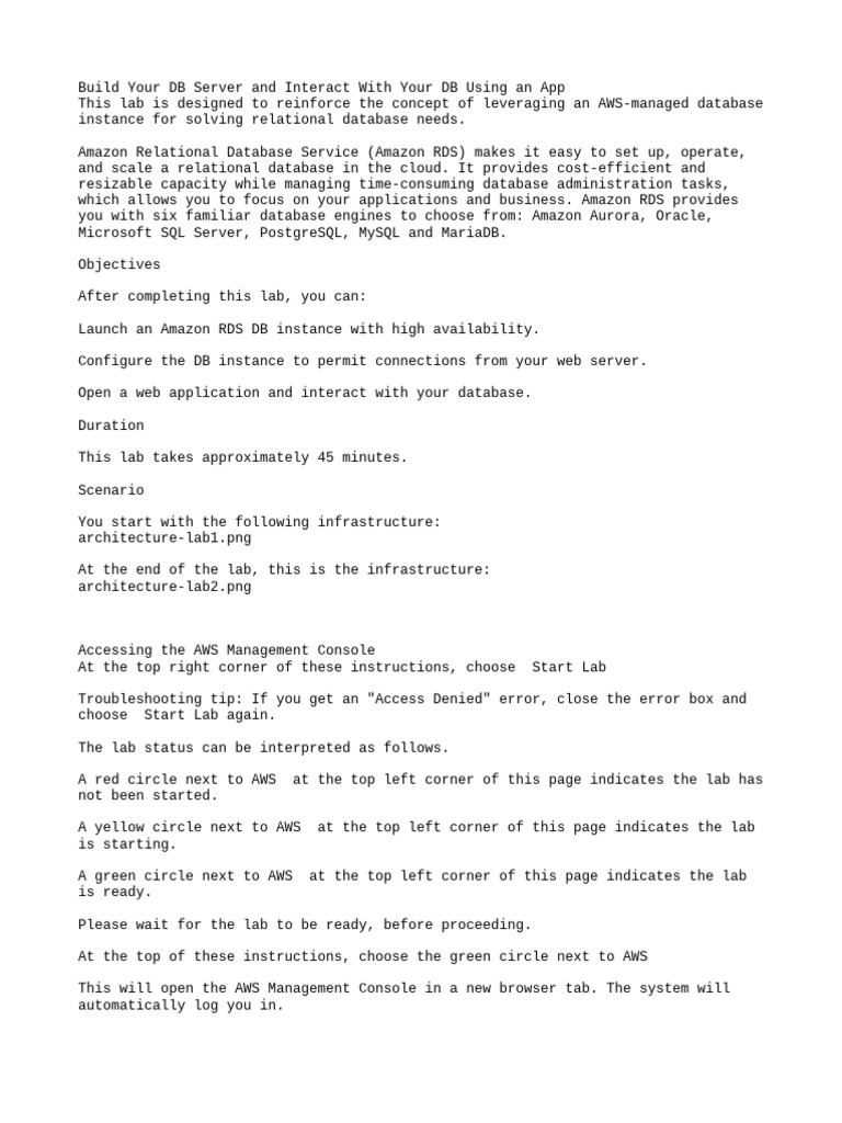 build db server | PDF | Computing | Information Technology