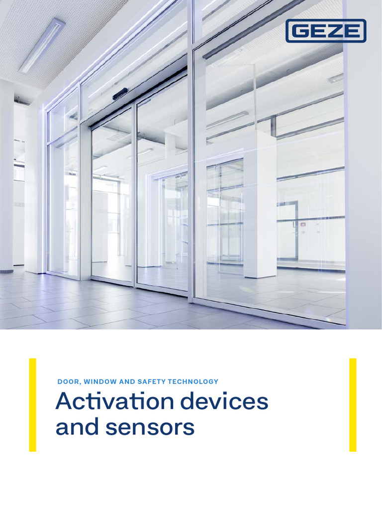 GEZE - Product Brochure - EN - 39167 | PDF | Door | Switch