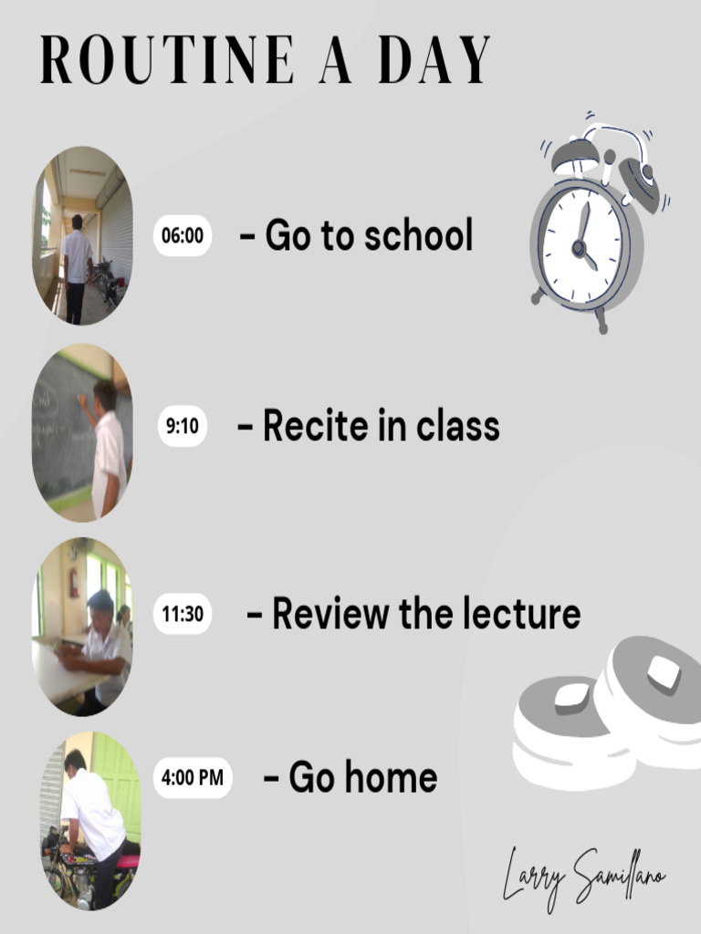 Soft Gray Aesthetic Elegant Working Days Morning Routine Instagram Post ...