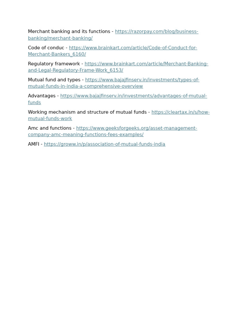 Understanding Merchant Banking Functions | PDF