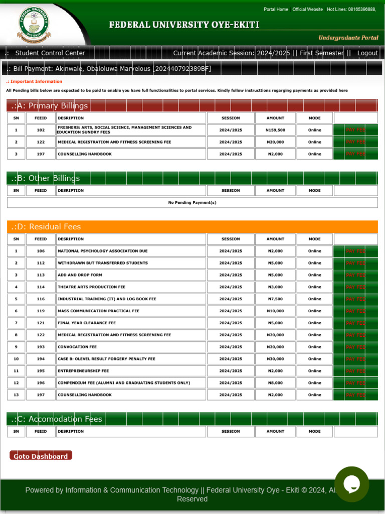Akinwale Obaloluwa Marvelous Bill Payment | PDF | Fee | Payments