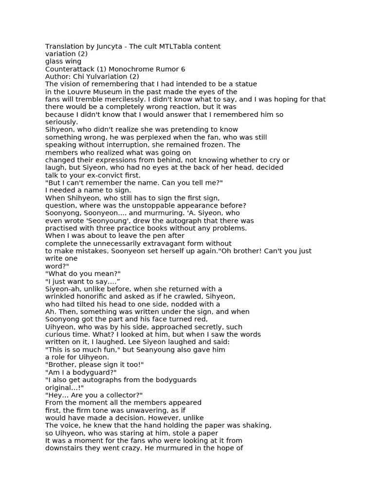 Monochrome Rumor Volume 6 | PDF