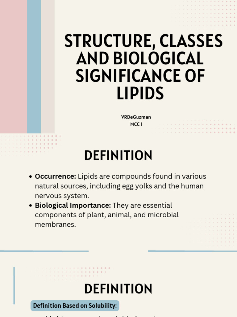 Lipids.pdf | PDF | Lipid | Phospholipid