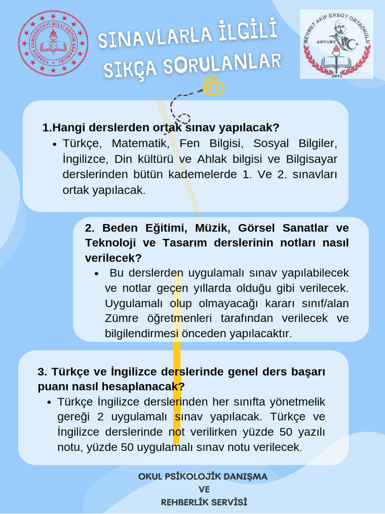 Veli Sinav Bilgilendirme | PDF