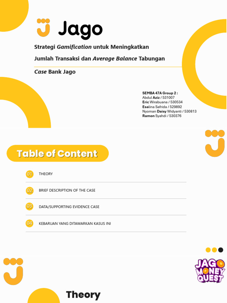 Mini Case Kel 2 - Gamifikasi Bank Jago | PDF