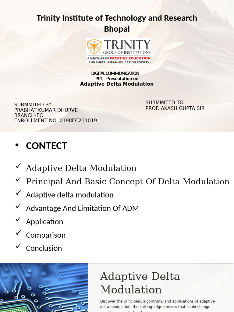 Adaptive Delta Modulation Pdf Modulation Signal Processing