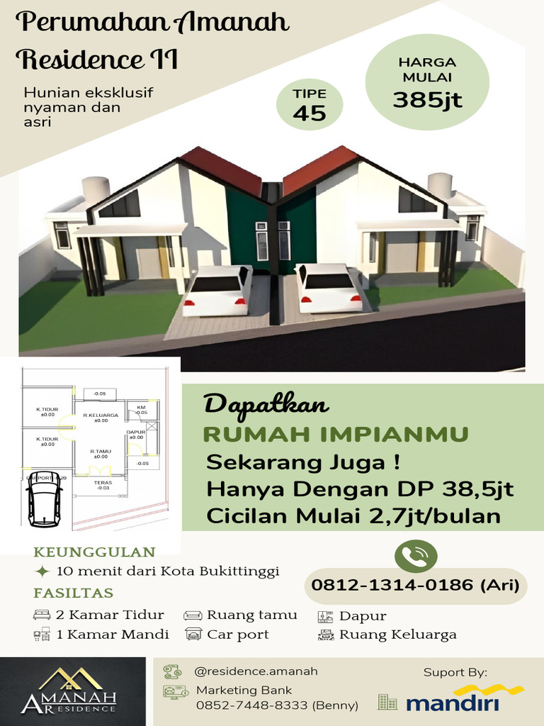 Pastel Iklan Promosi Agen Perumahan Kontraktor Baliho - 3 | PDF