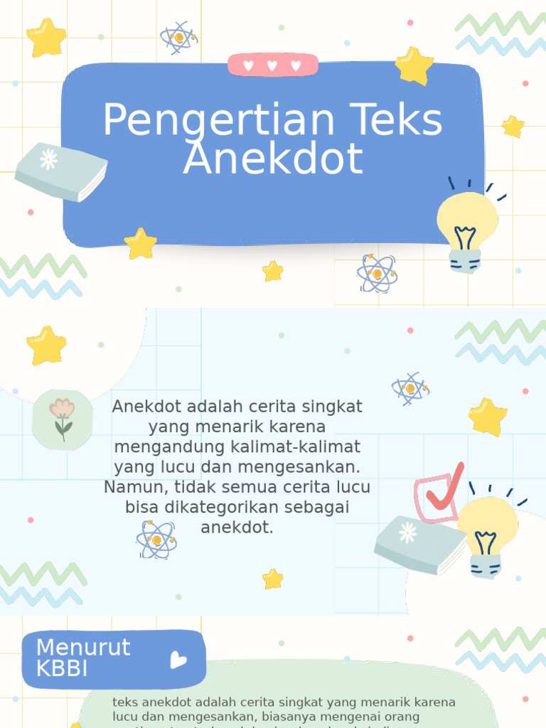 Pengertian dan Ciri Teks Anekdot | PDF