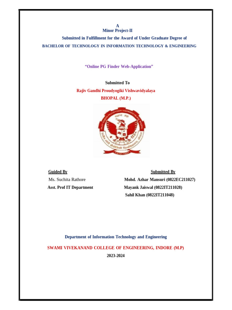 MINOR PROJECT PART3 Merged | PDF | Use Case | Usability